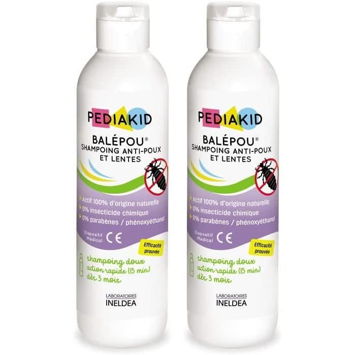 PEDIAKID - Balepou Shampoing - Traitement Anti-Poux et Lentes Naturel ...