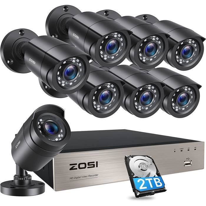 ZOSI Kit Camera de Surveillance 1080p, 8CH 5MP Lite DVR avec 1TB HDD ... ZOSI Kit Camera de Surveillance 1080p, 8CH 5MP Lite DVR avec 1TB HDD ...