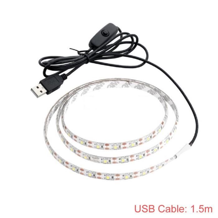 Bande Lumineuse Led Usb Smd 2835 3528 60 Diodesm Éclairage De Fond Tv ...