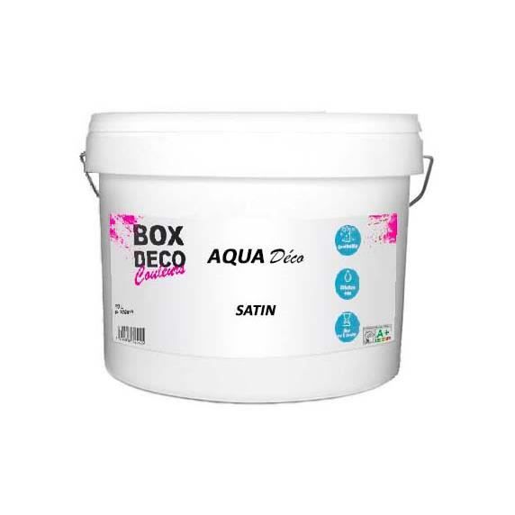 Peinture murale acrylique aspect satin Aqua Déco - 10L / 100m Teinte ...