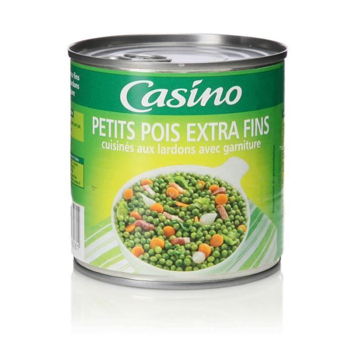 GENERALE DE CONSERVE (COMPAGNIE) Petits pois aux lardons - 400 g ...
