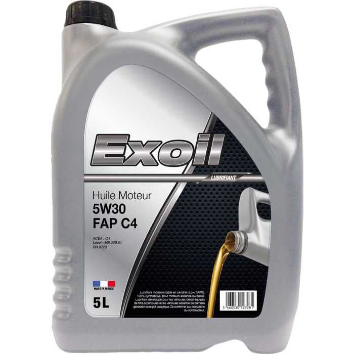 Huile moteur EXOIL 5W30 C4 spec. Renault 5L - Cdiscount Auto
