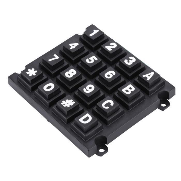 Module de clavier - HURRISE - 4x4 - 16 boutons - ABS - Noir - Cdiscount Bricolage
