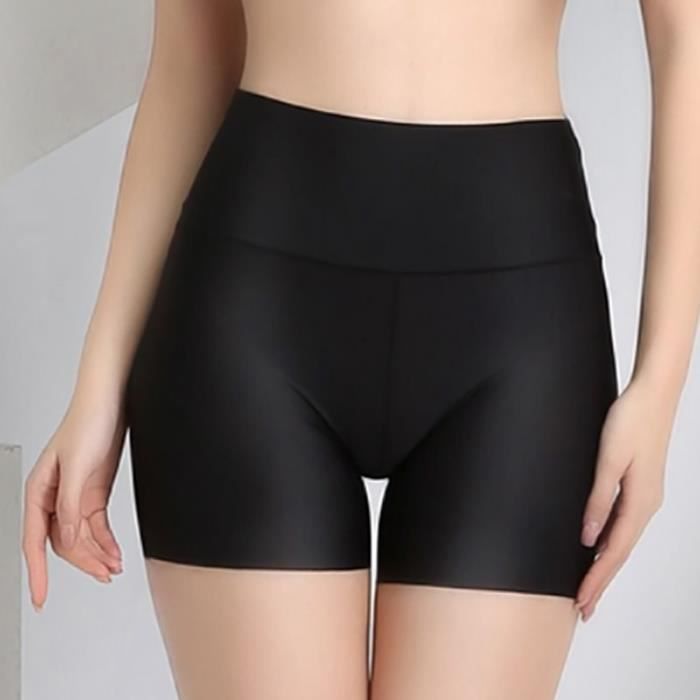 Sous-vêtement,Short de sécurité sans couture pour femmes,culotte taille haute en Nylon,sous ...