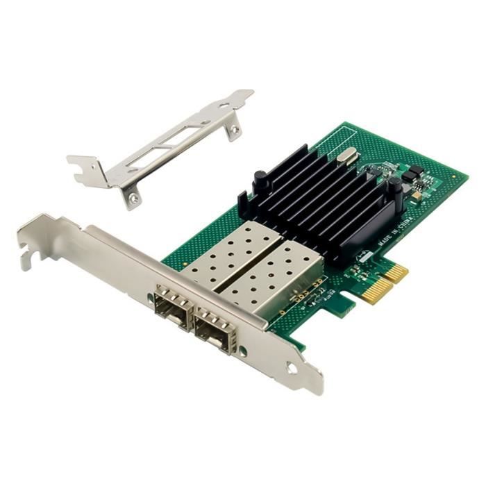 Carte RéSeau NHI350AM2 PCI-E X1 Gigabit Carte RéSeau Serveur SFP Double ...