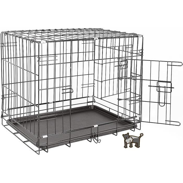 Cage de Transport Pliante pour Chiens, Chats, Chiots, Chatons et ...