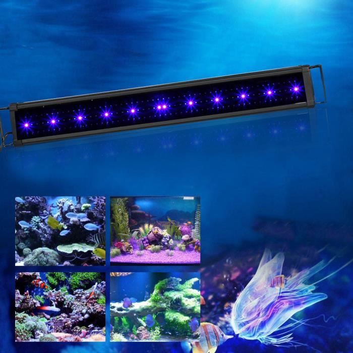 Tbest Fish Tank Light UK Plug 220V Highlight 156LED lampe avec support ...