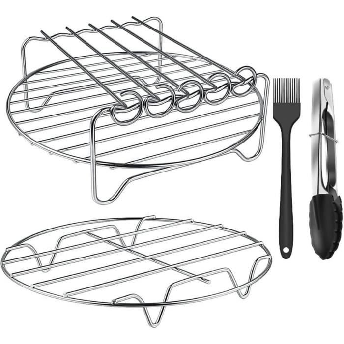 Support De Grille Pour Friteuse À Air Comprimé Pour Four En Acier Inoxydable Anti-Adhésif ...