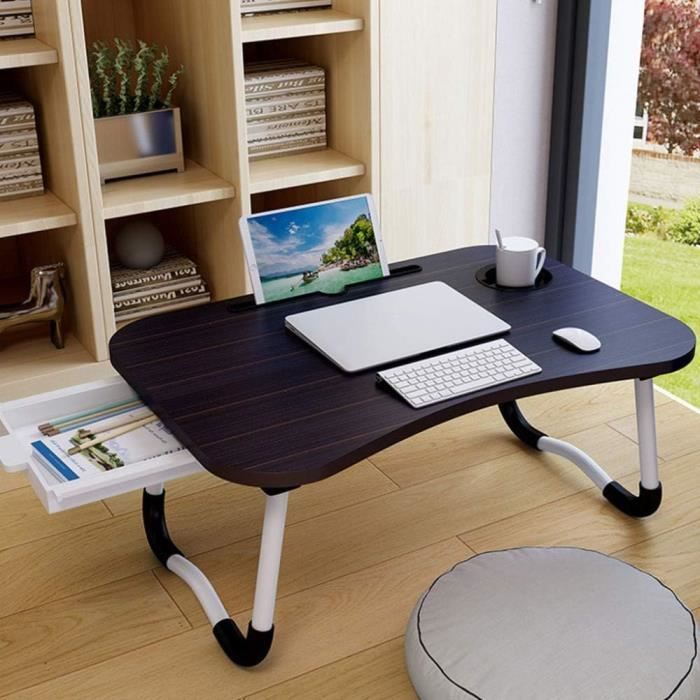 Table Pour Ordinateur Portable, Table De Lit Pliante Multifonctionnelle ...
