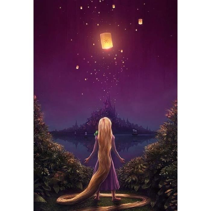 Diy 5D Raiponce Diamant Peinture Par Nombre Kits Pour Adultes Et ...