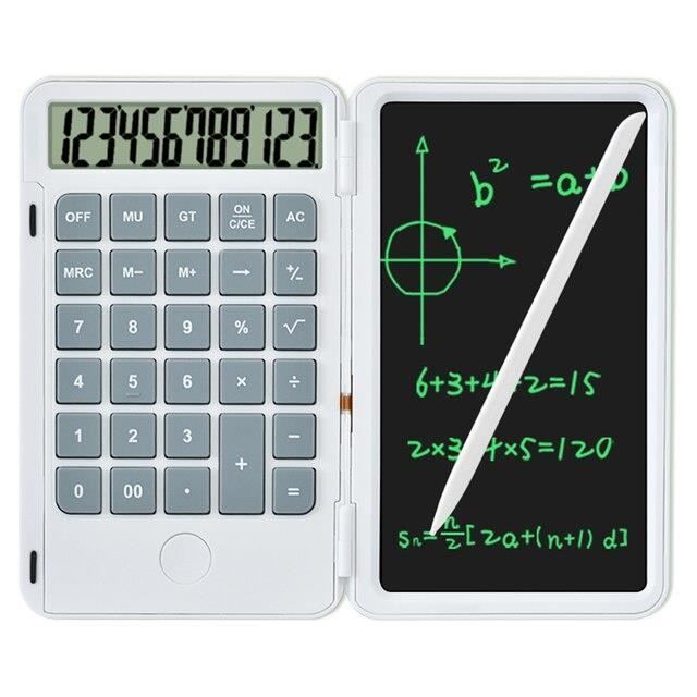CALCULATRICE,Foldable-Type White--Tablette de bureau Portable avec ...