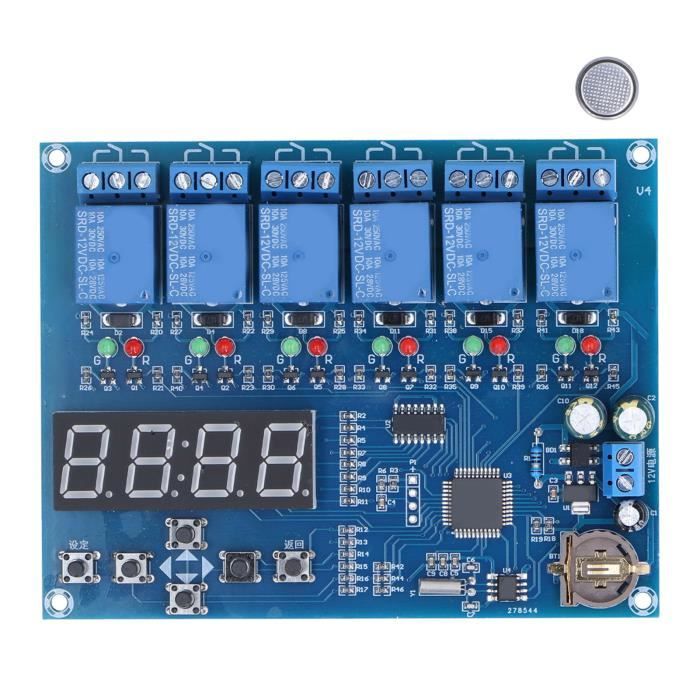 Zerone relais de temporisation Relais temporisé Module multicanal à 5 canaux Relais de ...