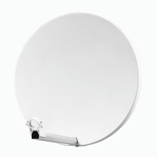 Pack HDSAT Parabole Satellite Fibre Composite Blanche 60cm + LNB Single + SIRIUS 3 Récepteur TV ...