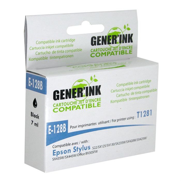 Compatible - Cartouche d'encre Noire - EPSON T1281 - Cdiscount Informatique
