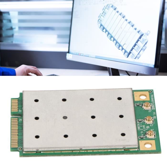 Carte WiFi Mini PCIE Carte réseau QCA9880 5G 1300 Mbps 802.11ac/n/b/g ...