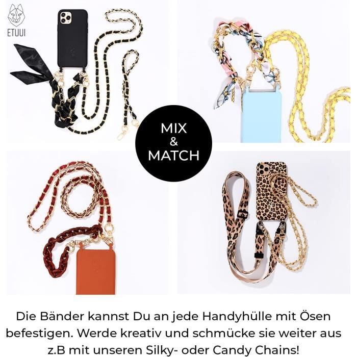 Chaîne Universelle Pour Portable Audrey Chain Long Or Bleu Clair Chaîne ...