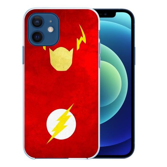 Coque pour iPhone 12 mini - Dc Comics Flash Art Design. Accessoire ...