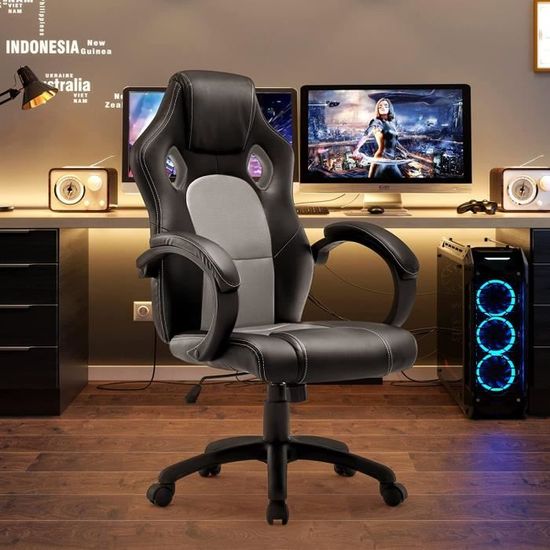 Kewin Chaise Gaming Ergonomique Chaise Gamer Chaise de Bureau avec ...