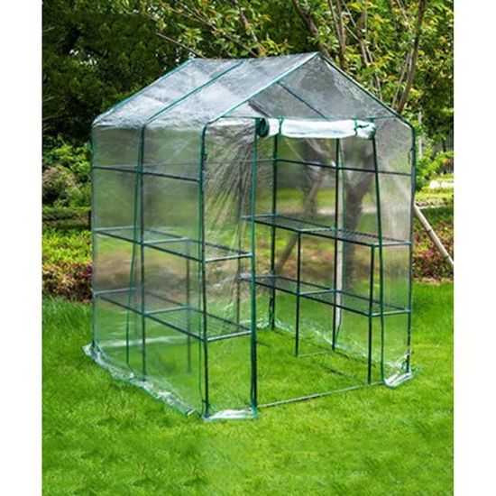MAHFEI 3 Niveaux Serre De Jardin, Mini Serre Balcon avec 8 Étagères ...