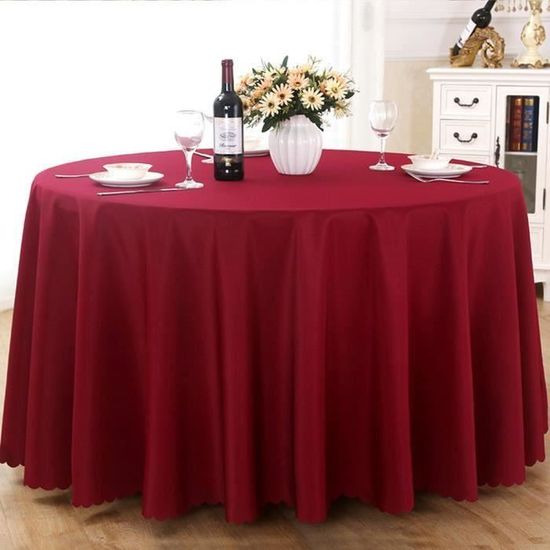 Nappe de table, Nappe ronde, Nappe ronde 240 cm, Nappe ronde antitache ...