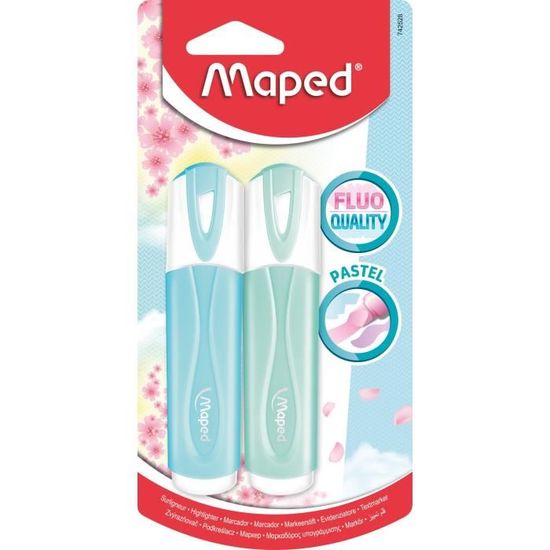 MAPED 2 Surligneurs Pastels Blister - Cdiscount Jeux - Jouets