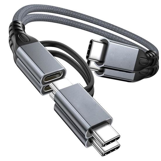 Câble Usb C Vers Usb C 240W [0.2M Lot De 2], Câble Usbc 3.2 Gen 2 ...