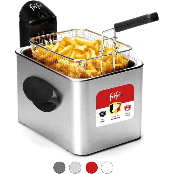 Frifri - Friteuse Expert 4,5L Alu DUO 3200W, Design Rectangulaire, Cinq ...