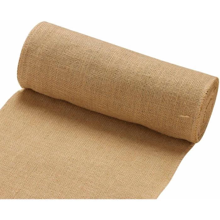 En Toile De Jute Toile De Jute Naturel 10M Rouleau De Ruban Ruban ...