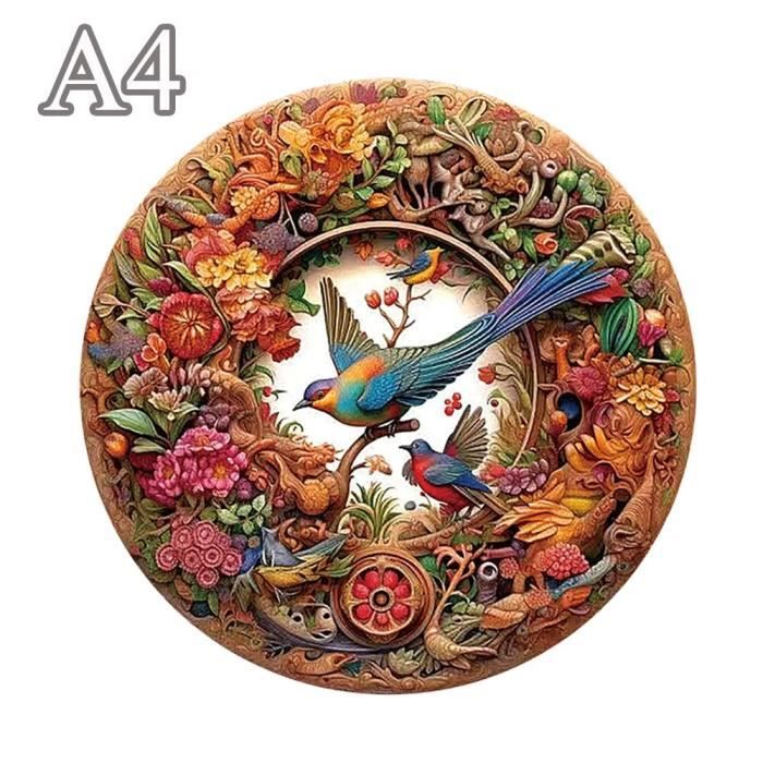 Puzzle en bois animal 3D pour adultes et enfants,figure d'oiseau ...