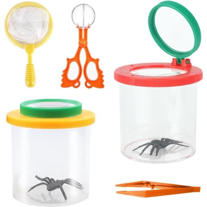 Boîte Loupe à Insecte, 5 Pièces Loupes à Insectes Kit, 2 Boîtes à ...