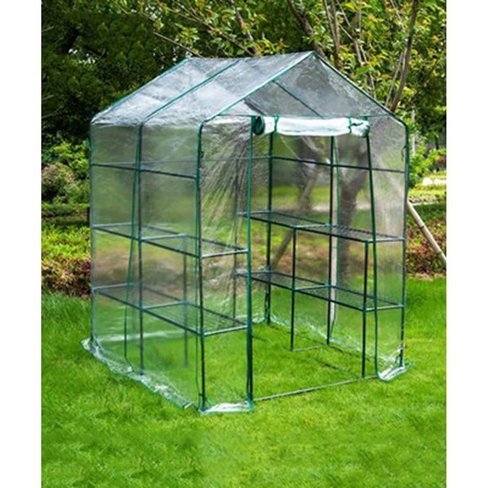 MAHFEI 3 Niveaux Serre De Jardin, Mini Serre Balcon avec 8 Étagères ...