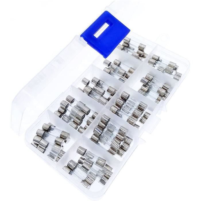 Fusible 50 pièces Ensemble de fusibles en Verre à soufflage Rapide ...