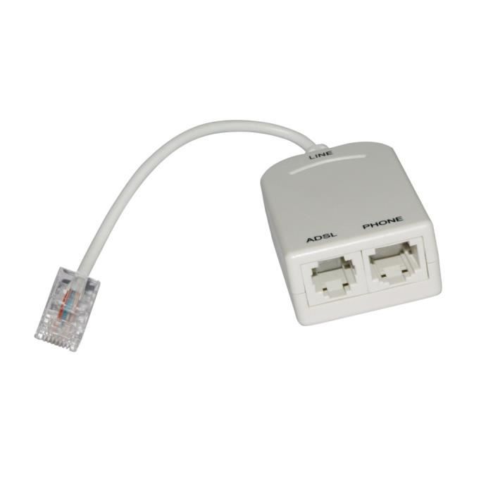 APM ADAPTATEUR RJ45 MALE / RJ11 + RJ45 FEMELLES - Cdiscount Informatique
