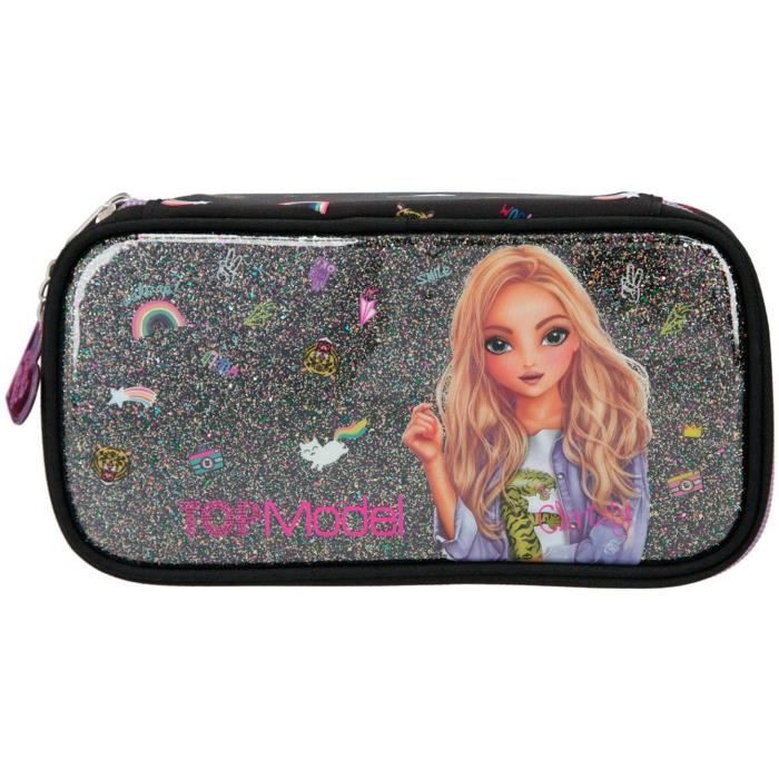 Depesche- Trousse TopModel Girlz Club-Noir-Environ Dimensions : 23 x 12 ...