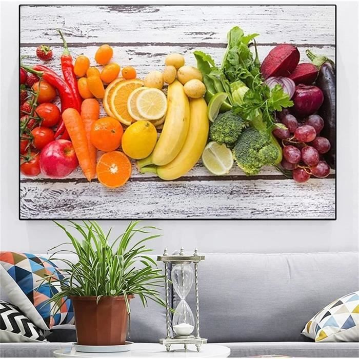 Diamant Painting 5D Fruits Légumes Cuisine,Broderie Diamant Kit ...
