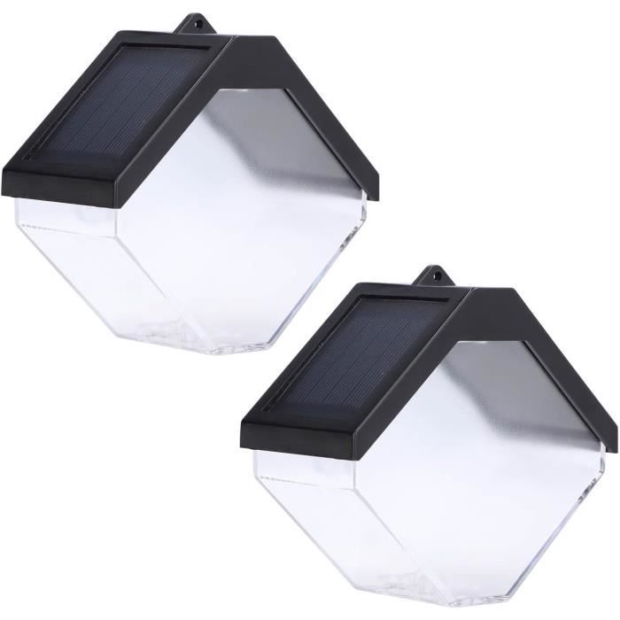 Appliques Murales Solaires, Projecteurs De Paysage Solaire, Lampe Murale D'Extérieur Pour Patio ...