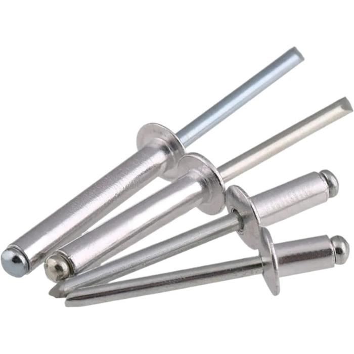 Rivets Dôme En Aluminium Tête Ronde Pop Ouvert Creux Tirer Rivets ...