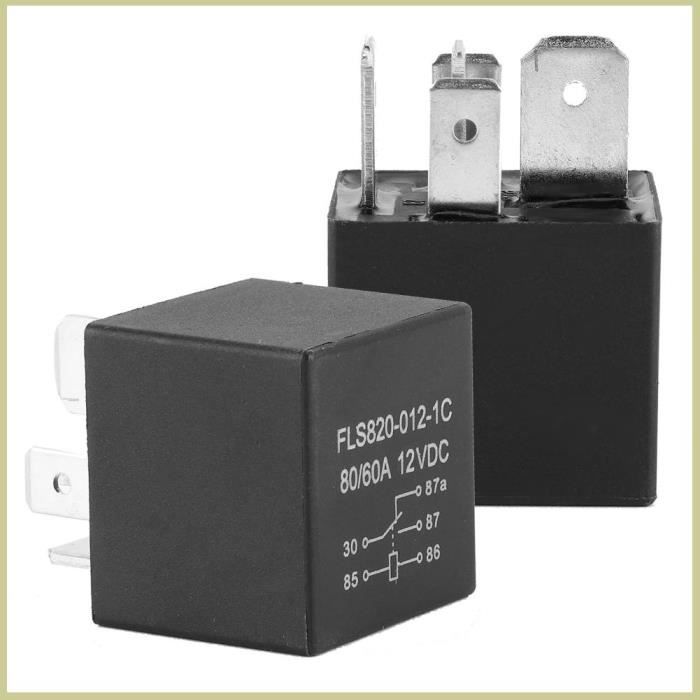 Contacteur de relais solénoïde de treuil robuste 12V 80A 5 broches ...