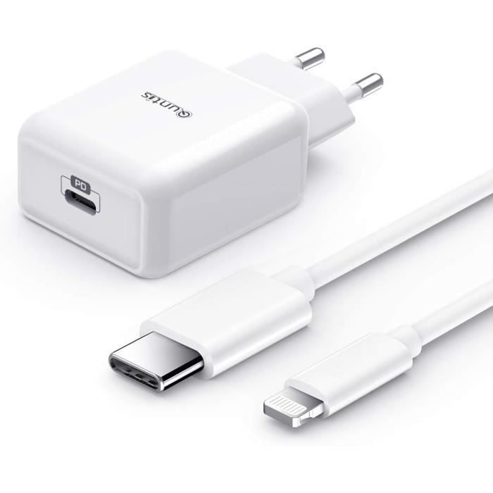 20W Iphone Chargeur Secteur Usb C Rapide 3.0 Avez 2M Câble C À ...
