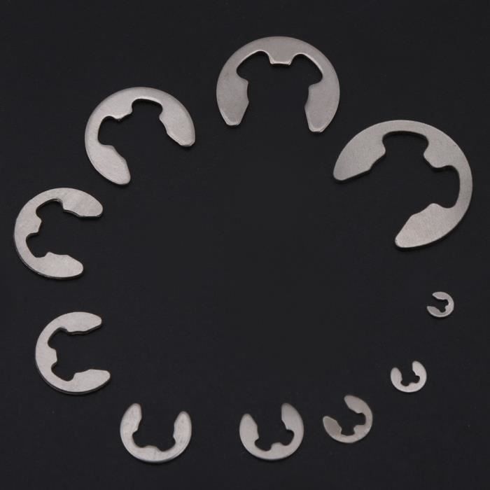 FAR YOSOO E-ring E-clips en Acier - Inoxydable E-pinces Retenue Circlip ...