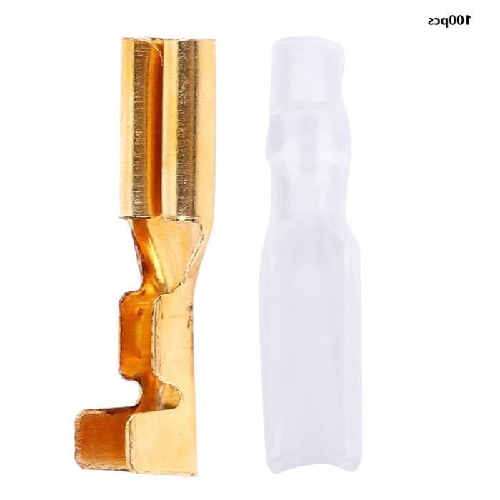 Terminal à sertir de 100 paires 2,8 mm, connecteurs à bornes à sertir ...