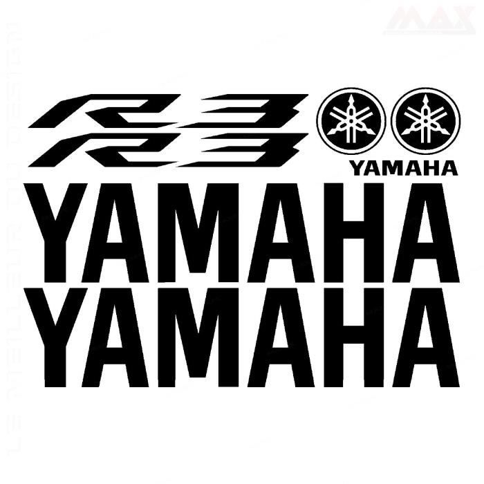 7 stickers R3 – NOIR – sticker YAMAHA R 3 300 - YAM405 - Cdiscount Auto