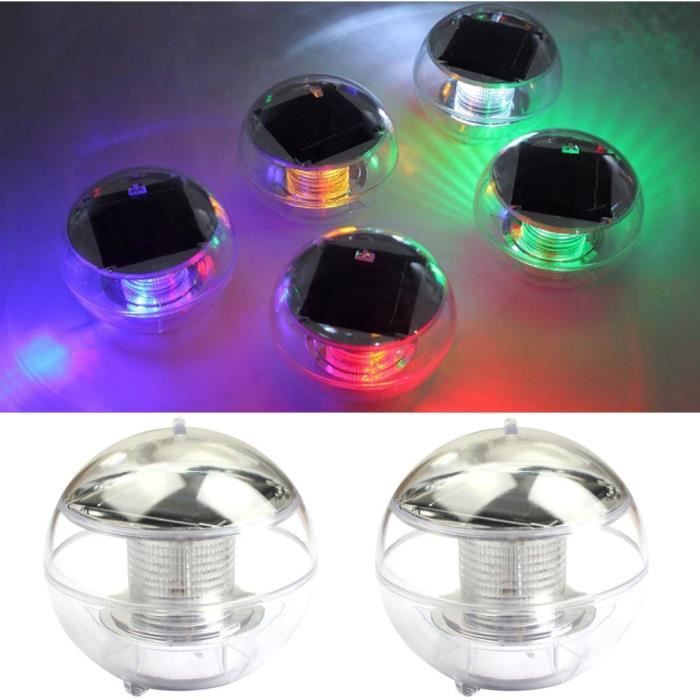 2 Pack Lampe Solaire, Eclairage Led Automatique Couleur Changement ...