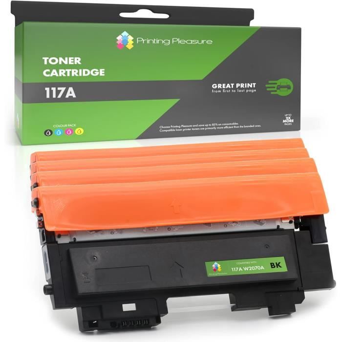 4 Compatibles W2070A W2071A W2072A W2073A 117A Avec Puce Cartouches De ...