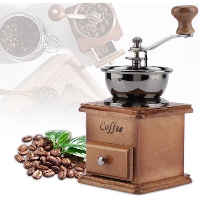 Beiping-Moulin à café manuel moulin à café en bois Vintage Retro Hand ...