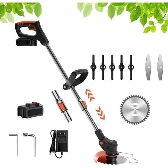 Rotofil Electrique Coupe-Bordures Débroussailleuse Sans Fil Avec 3 ...