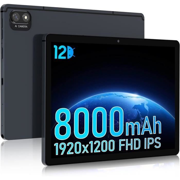 Tablette 10.1 Pouces Android 12,8Go Ram+ 256Go Rom,7500Mah, 2.0Ghz ...