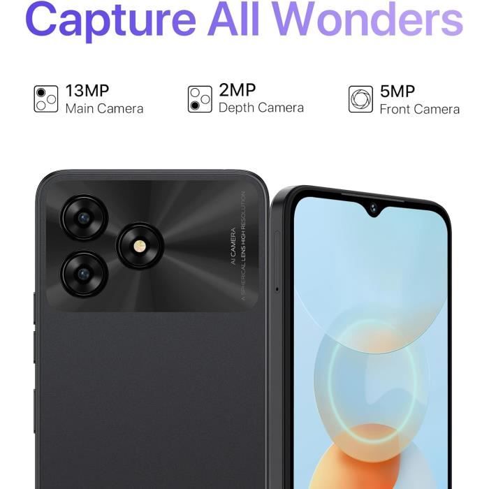 UMIDIGI G5A Smartphone 2023,4+4Go+64Go/Extensible 1To - Cdiscount Téléphonie