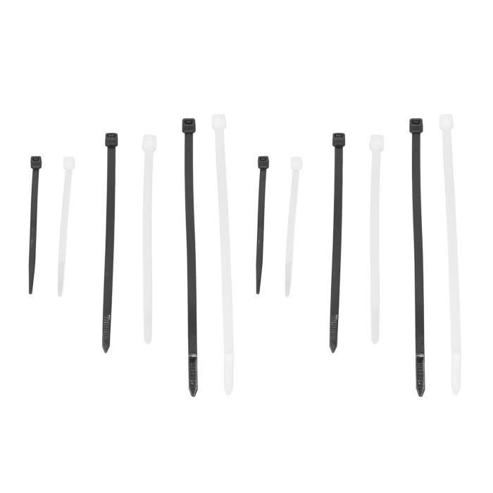 VBESTLIFE attache de fil à glissière 400 pièces attaches de câble en ...