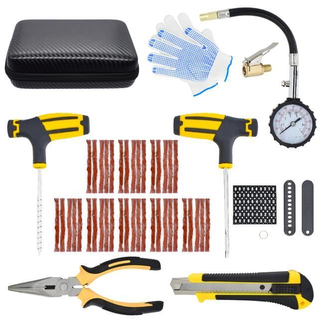 KIT REPARATION PNEU,CASE-C-11Plus--Kit'outils de réparation de pneus de ...